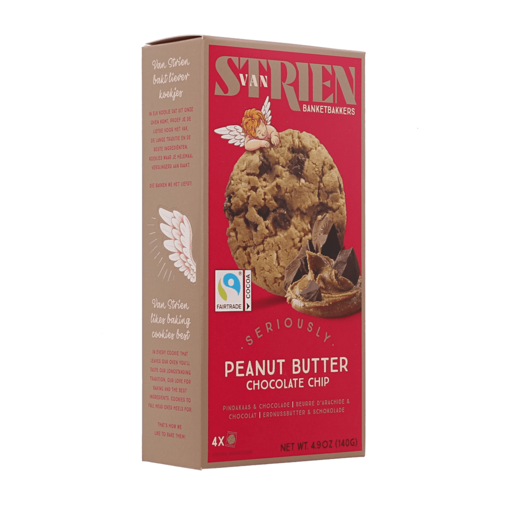 6x140g butter peanut chocolate cookie | Van Strien - Banketbakkers